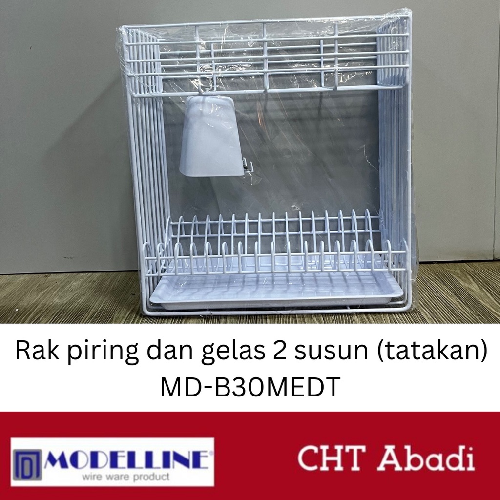 Jual RAK PIRING MINI 2 SUSUN MODELLINE B30MED + TATAKAN | Shopee Indonesia