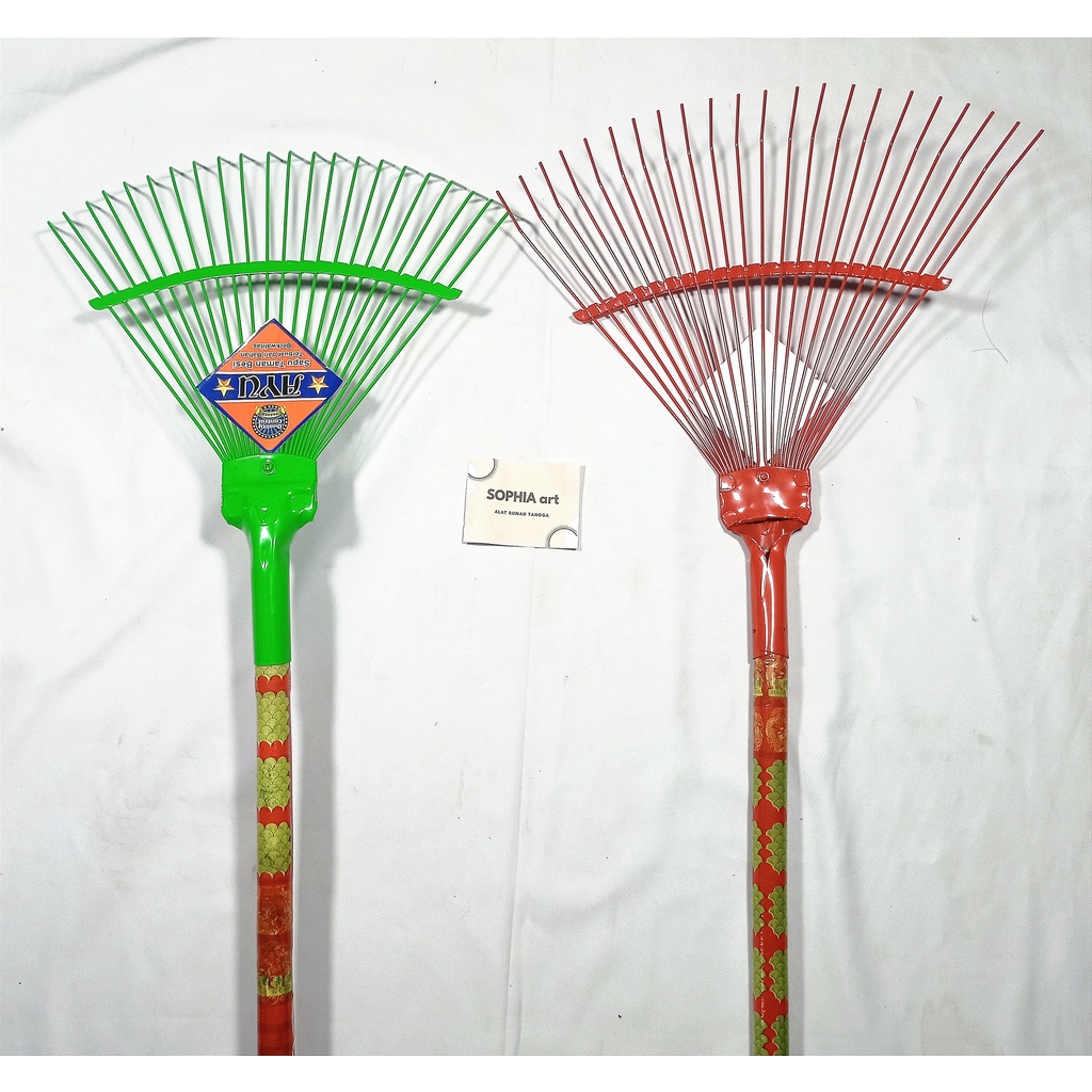 Jual SAPU GARUK DAUN BESI ANTI KARAT PATAH TAMAN GAGANG KAYU HALAMAN ...