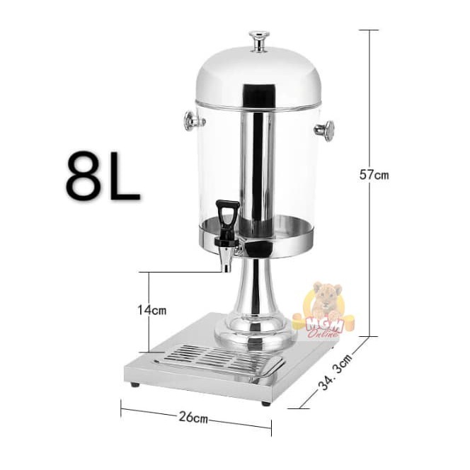 Jual Juice Dispenser Tower Water Tank Stainless 8 L Prasmanan Double ...