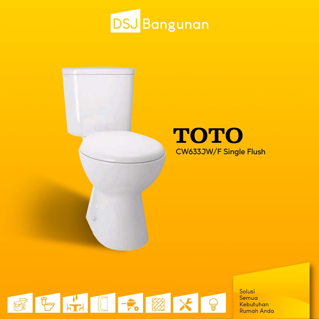 Jual TOTO Kloset Duduk CW 633 J CW 633 J 633J Closet Toilet Duduk WC ...