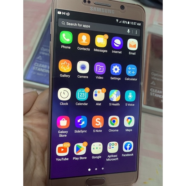 Jual Samsung Galaxy Note 5 4/32 Second SEIN Bekas Pink Ex Pemakaian pribadi Mulus 90% | Shopee ...