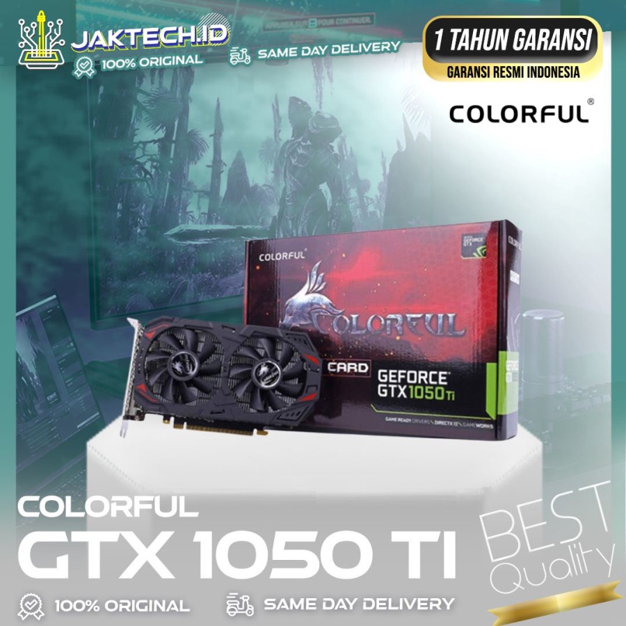 Jual VGA Colorful Geforce GTX 1050 Ti 4 GB GDDR5 | Shopee Indonesia