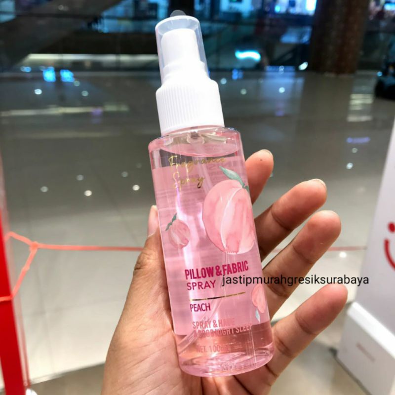 Jual PILLOW & FABRIC SPRAY MINISO PEACH CHERRY BLOSSOM PARFUM BANTAL ...