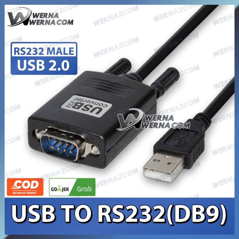 Jual Kabel USB to serial RS232 DB9 Male Adapter | Shopee Indonesia