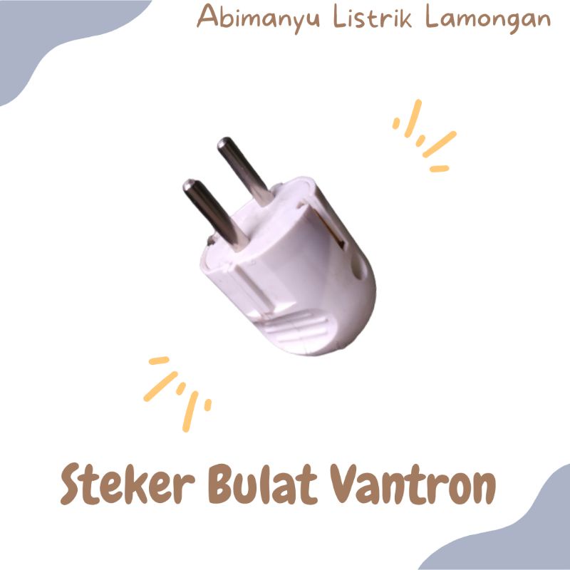 Jual Steker Bulat SNI Terminal Kuningan/Steker Bundar/Colokan bulat ...