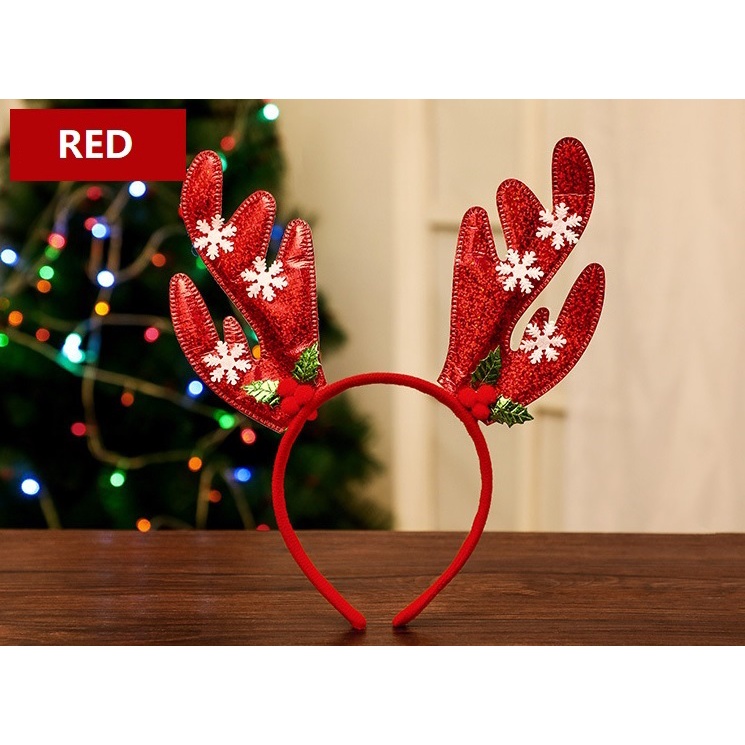 Jual Bando Tanduk Rusa Natal Dewasa Anak Christmas Props Headband ...