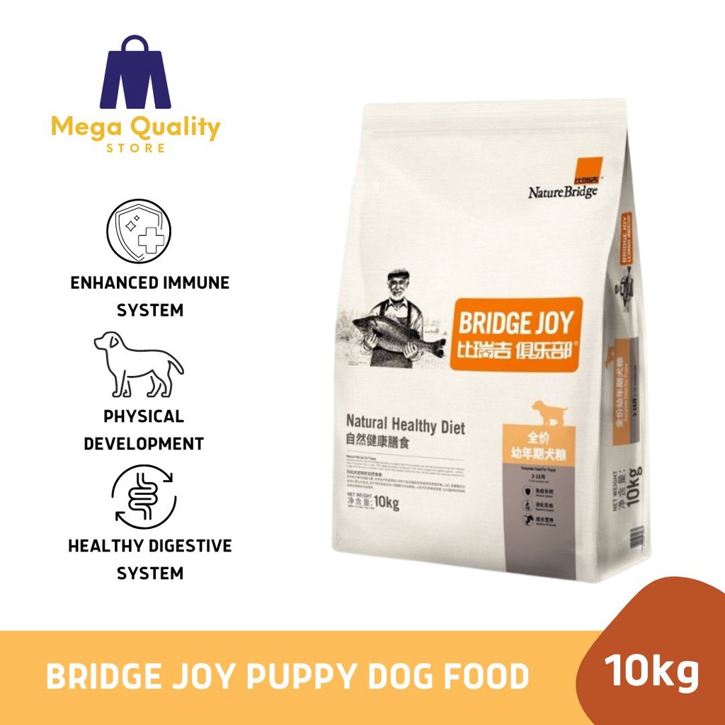Jual Bridge Joy Puppy Dog Food Freshpack 10kg | Shopee Indonesia