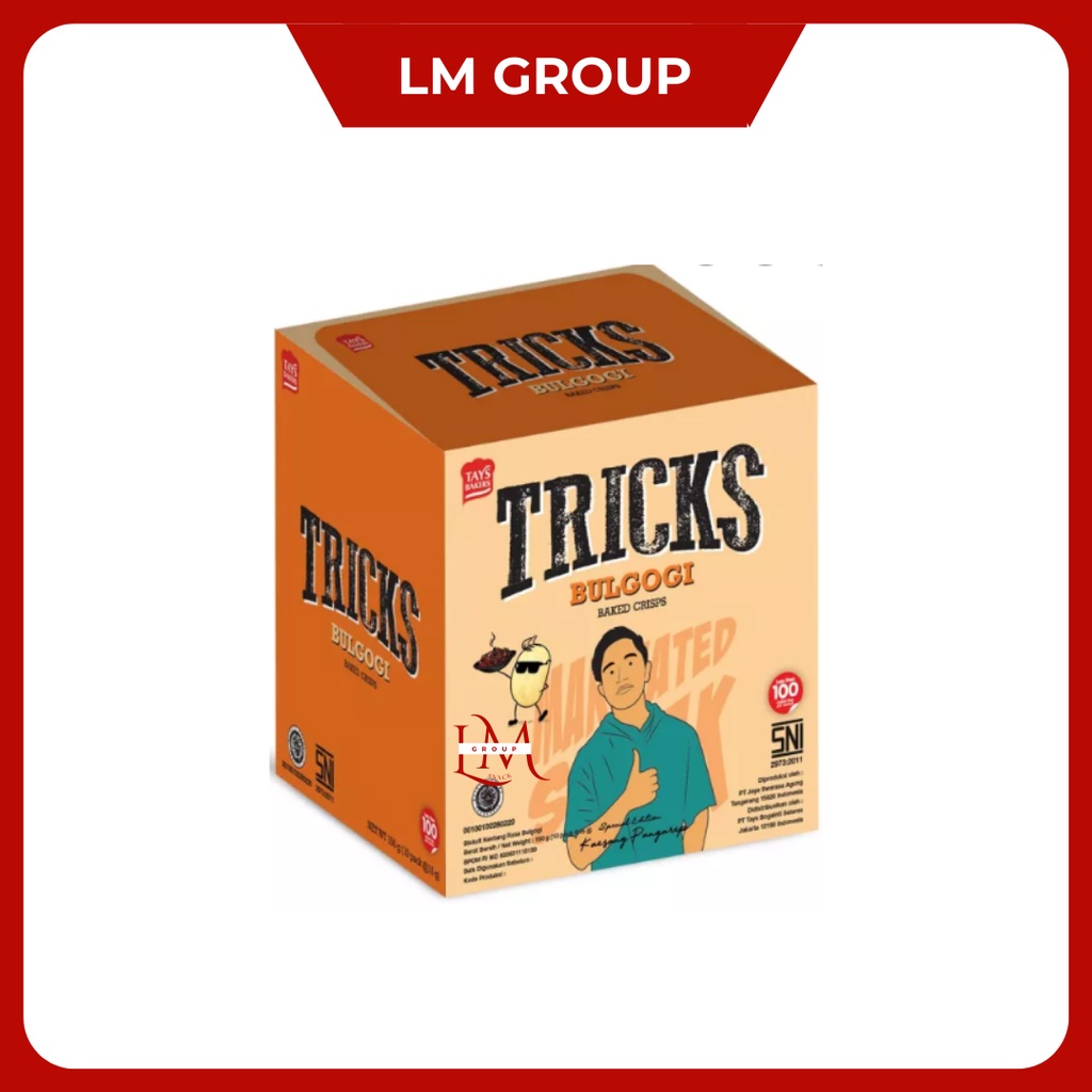 Jual Tricks Crisps New Pack Kimchi/Bulgogi/Original/BBQ/Rendang ...