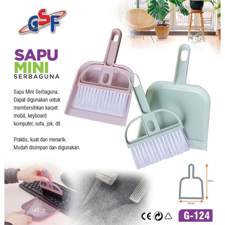 Jual Sapu Mini Set Serbaguna GSF 124 Serok Pengki Sapu Mobil 2 in 1 ...