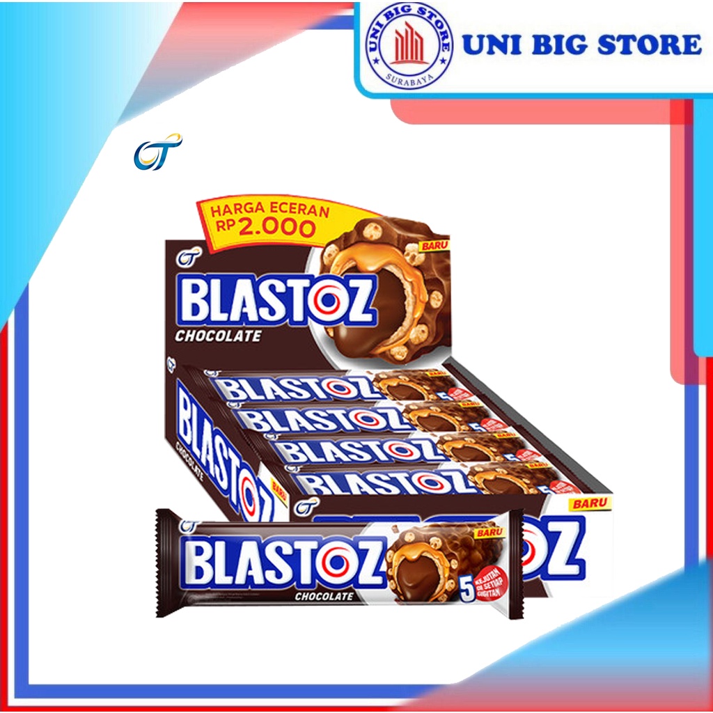 Jual Tango Wafer Blastoz Chocolate Coklat 24 gr x 12 Sachet BOX ...