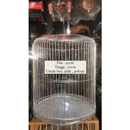 Jual KANDANG SANGKAR BESI BULAT APOLO DM 42cm | Shopee Indonesia