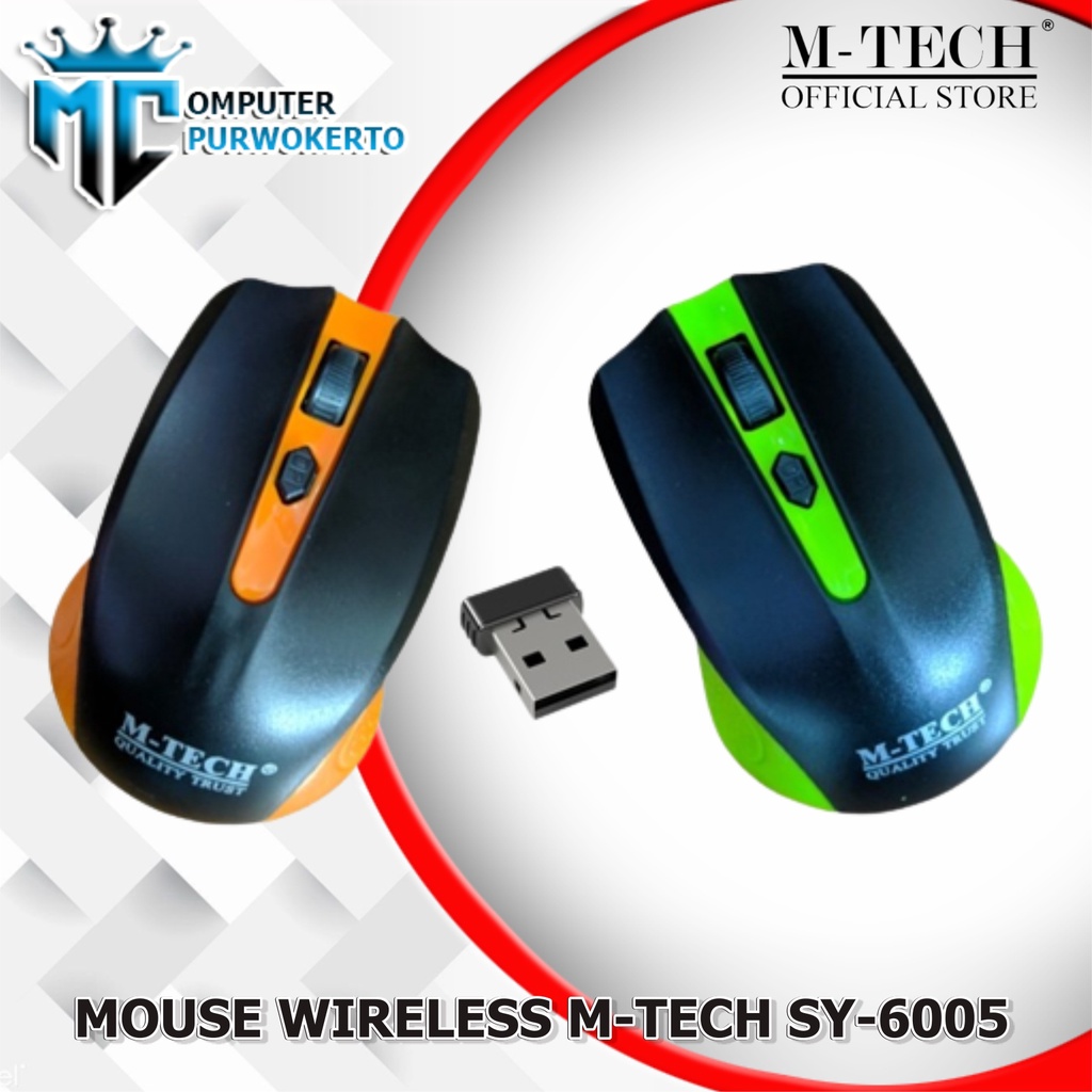 Jual MOUSE WIRELESS M-TECH SY-6005 2.4 Ghz | Shopee Indonesia