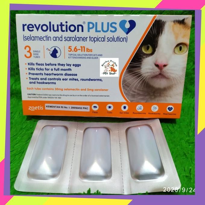 Jual Promo Revolution Cat Plus 2.5-5kg / Revolution Cat Adult / Obat ...
