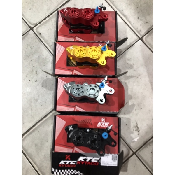 Jual kaliper 4 piston kanan motif gold red black grey ktc kytaco kaliper ktc kytaco 4 piston ...