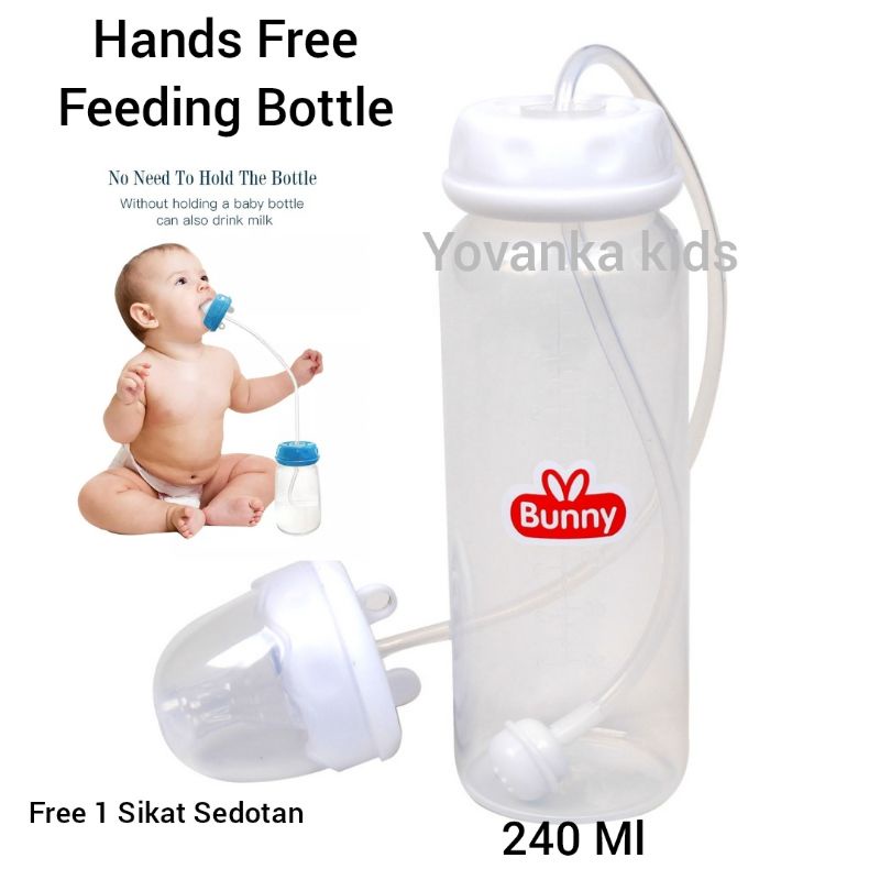 Jual Botol Susu Model Baru/Hands Free Feeding Bottle Standar Neck 240 ...
