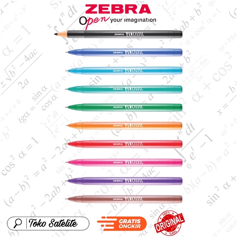 Jual Pulpen Zebra Penciltic Fineliner Warna Warni | Shopee Indonesia