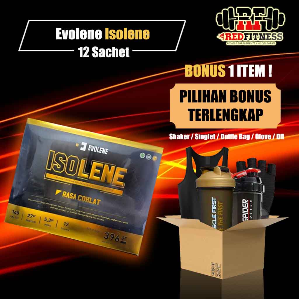 Jual Evolene Isolene Box 12 Sachet (396 gr) / Whey Protein Isolate ...