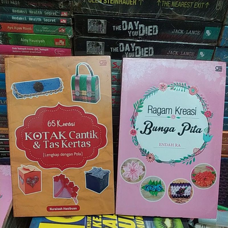 Jual ORI HARGA 1AN 66 KREASI KOTAK CANTIK & TAS KERTAS dan RAGAM KREASI BUNGA PITA | Shopee ...