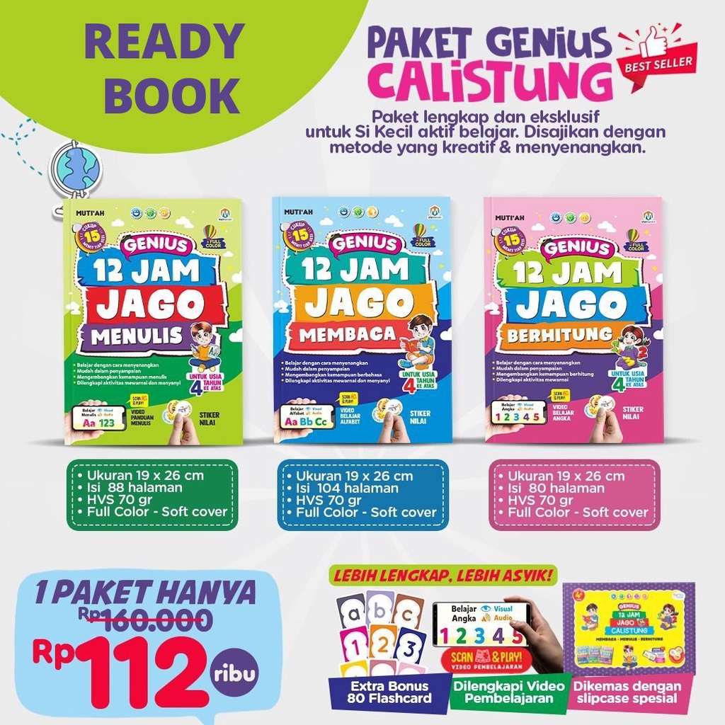 Jual Buku Calistung Persiapan Masuk SD Belajar Berhitung Menulis ...