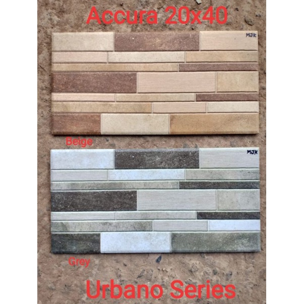 Jual Keramik Dinding Kasar Accura Urbano Series Ukuran 2040 | Shopee ...