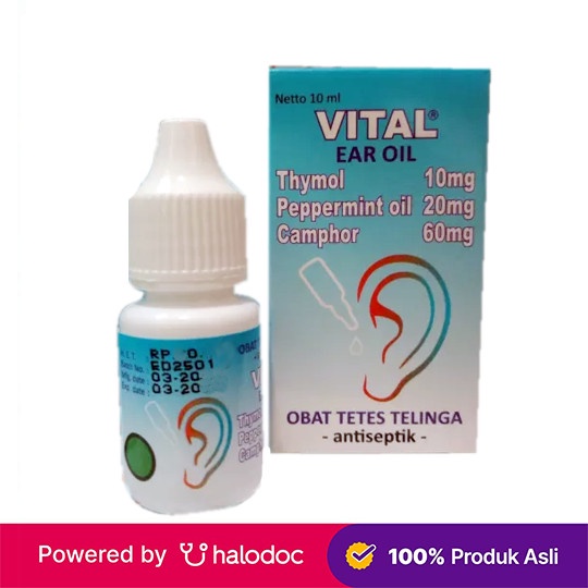 Jual VITAL EAR OIL / OBAT TETES TELINGA ANTISEPTIK | Shopee Indonesia