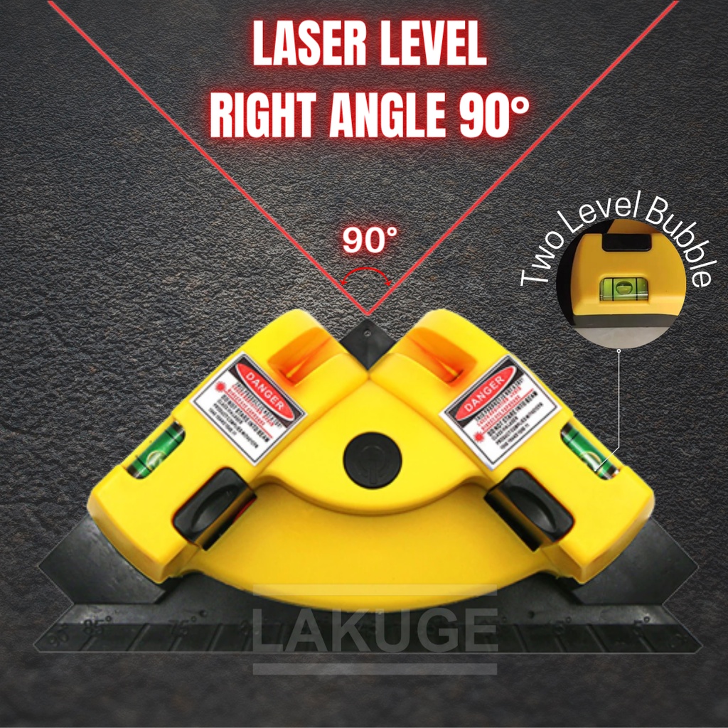 Jual Laser Level Waterpass Digital Right Angle 90 Degree Measurement ...