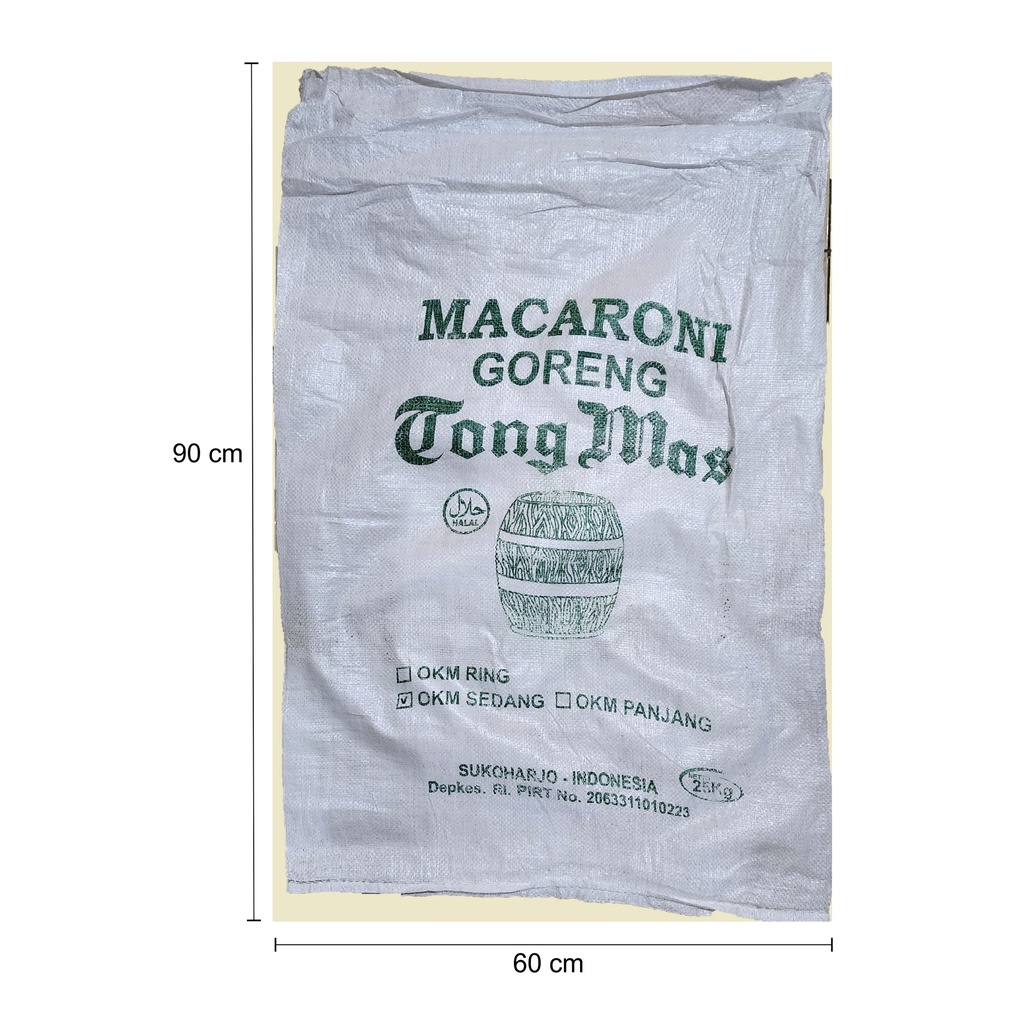 Jual Karung Plastik Putih 25kg [ 60 x 90cm ] | Shopee Indonesia