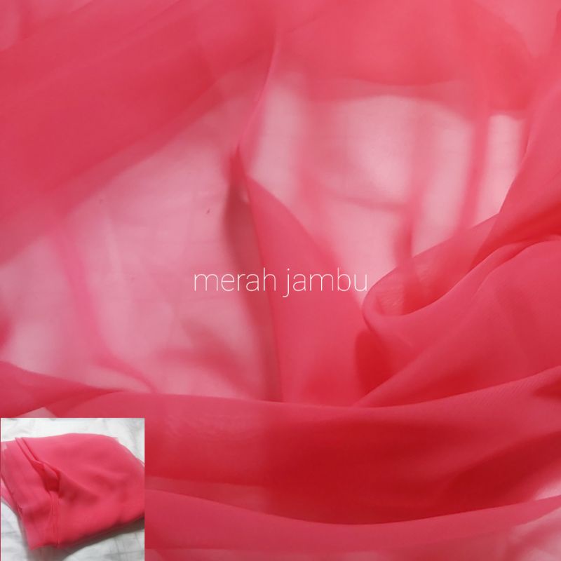 Jual Kain Chiffon Silky / Sifon Silk Polos / Bahan Chiffon Halus Tipis ...