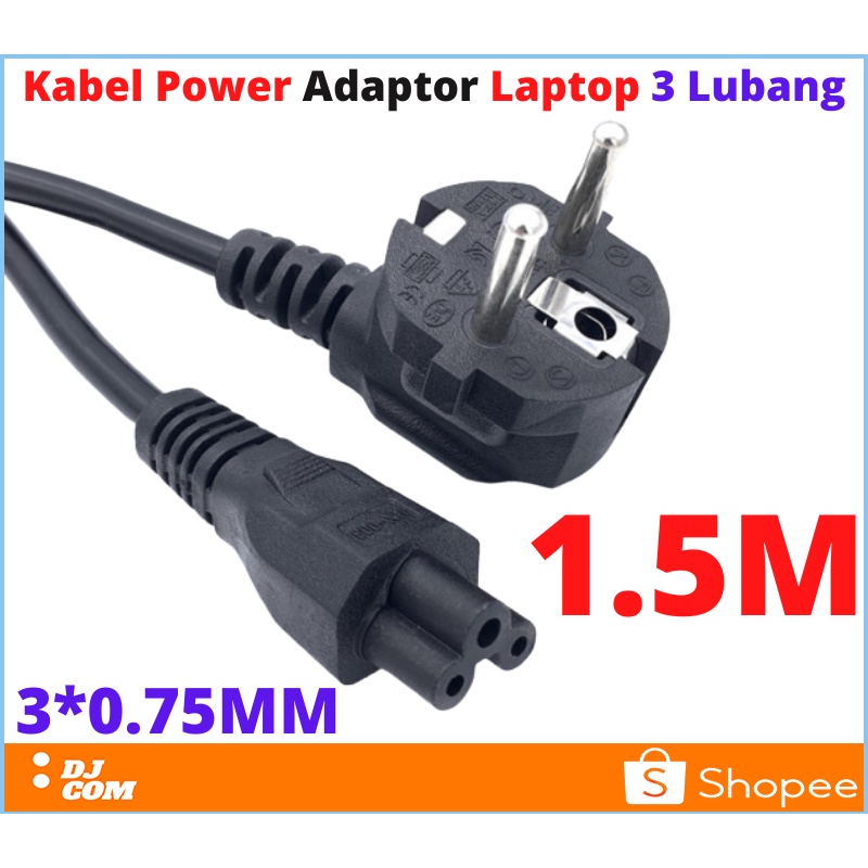 Jual Kabel Power Adaptor Laptop 3 Lubang | Shopee Indonesia