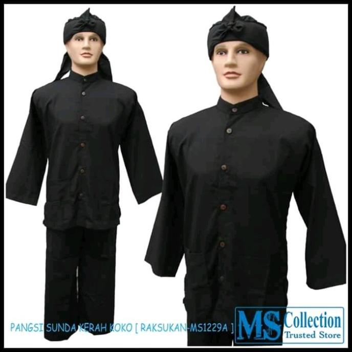 Jual baju pangsi sunda kerah koko | Shopee Indonesia