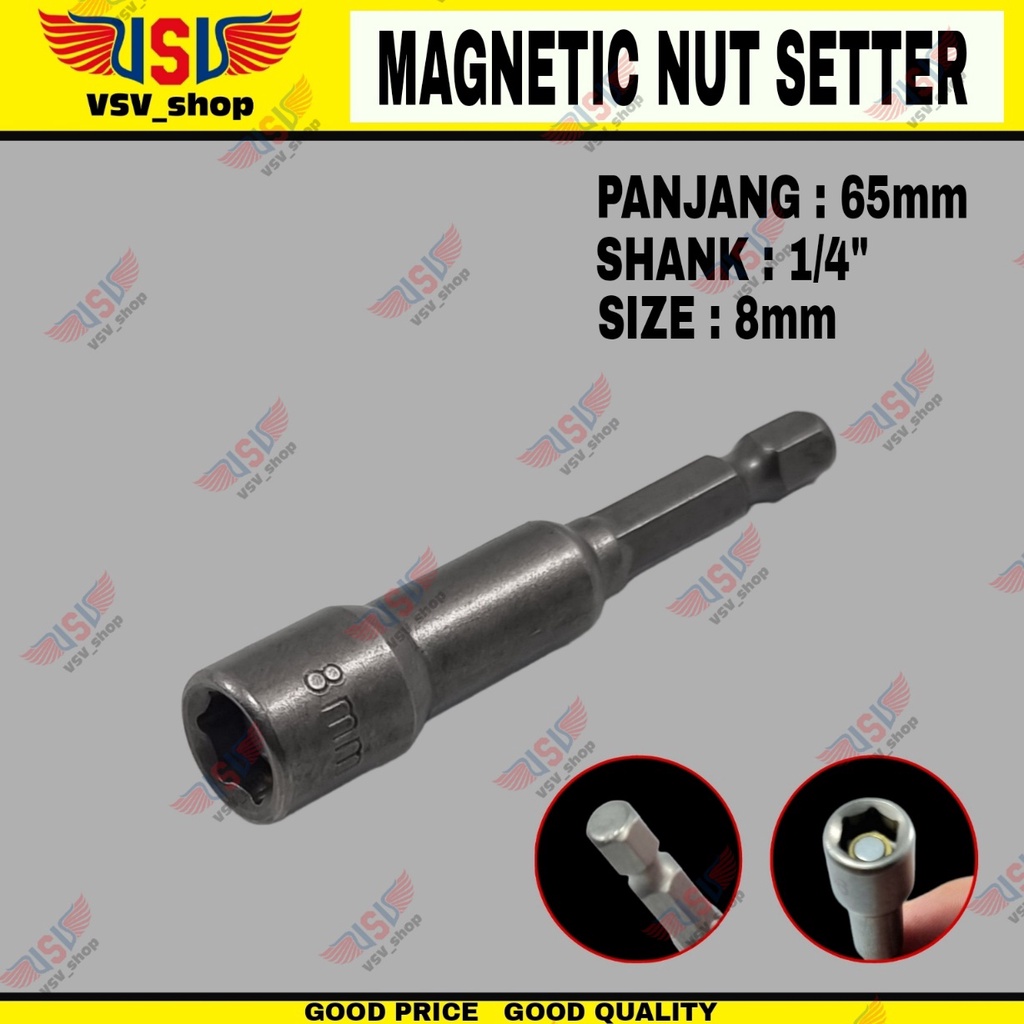 Jual Kunci Sok Magnetic Nut Setter 8-14mm Mata Bor Roofing Mata Socket Bor Rofing | Shopee Indonesia