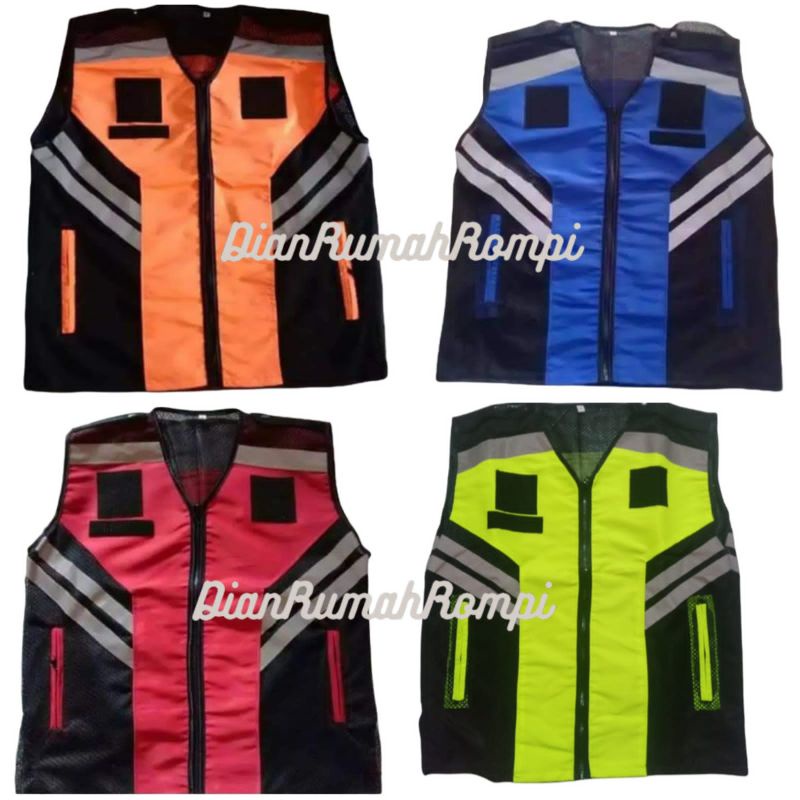 Jual Rompi Jala Taslan Rompi Proyek Rompi Polosan Taslan | Shopee Indonesia