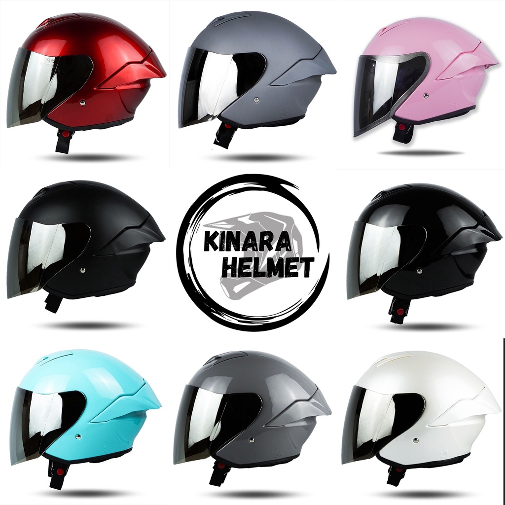 Jual Jitsu Helm Half Face JS1 Series All Varian Solid Premium Helmet ...