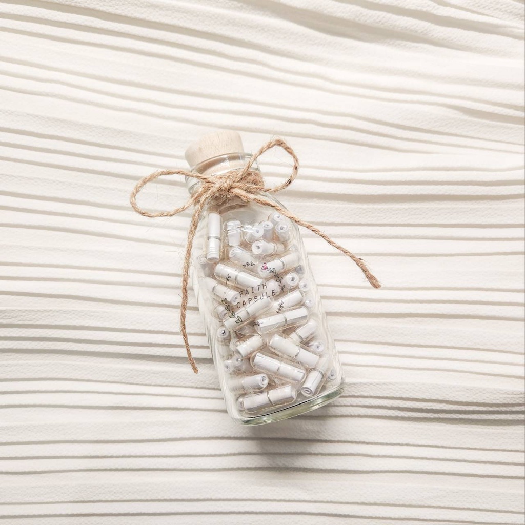 Jual GIFT SET - Faith Capsule 70 Bible Verse Capsulated Indonesian and ...