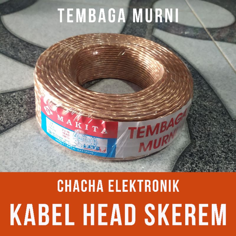 Jual KABEL SKEREM KABEL HEAD STREO TEMBAGA MURNI | Shopee Indonesia