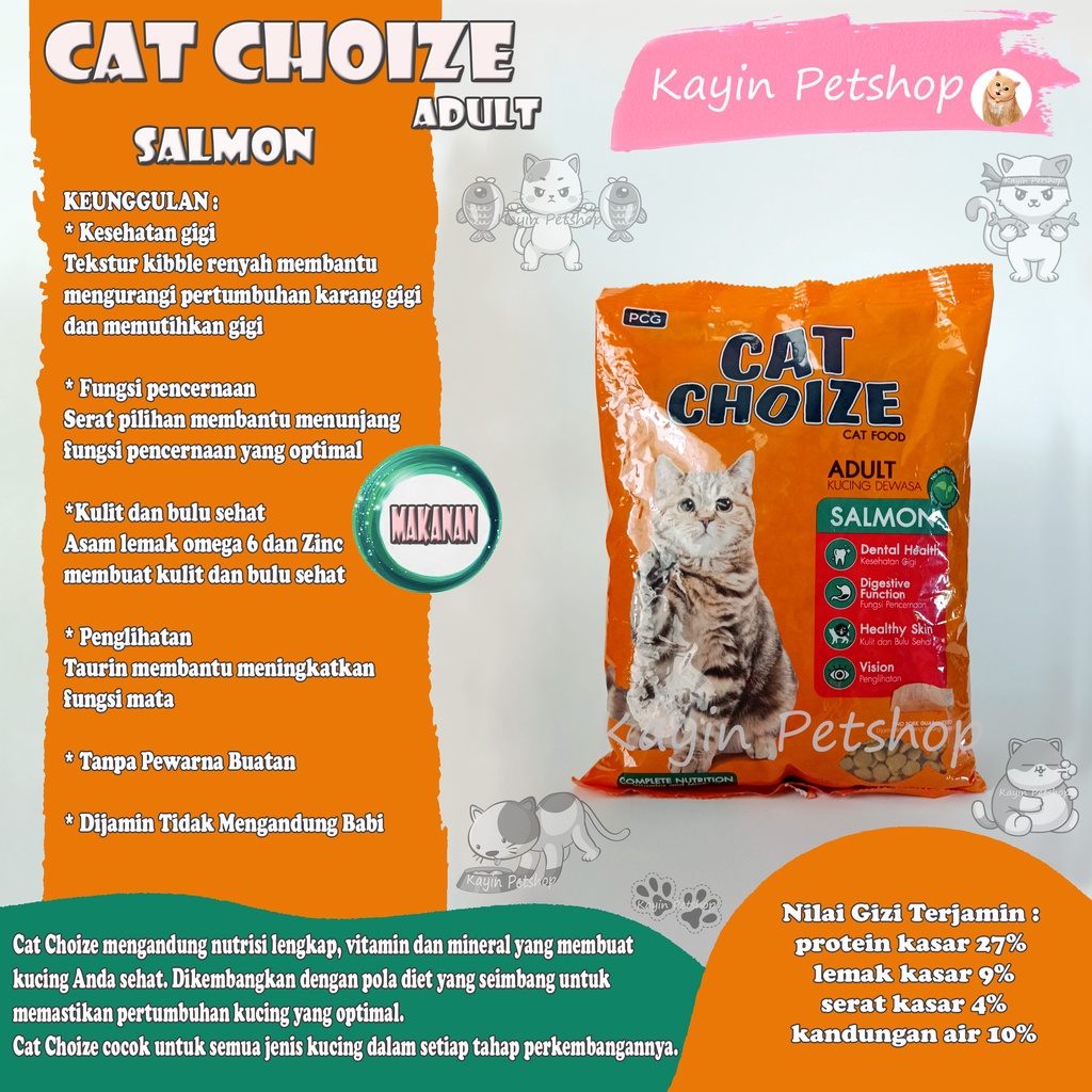 Jual CAT CHOIZE 800gr - Adult Rasa Salmon (makanan kucing cat choize ...