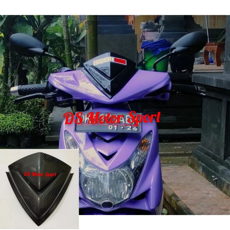 Jual VISOR MIO SOUL KARBU MODEL TERBARU CARBON WINDSHIELD MIO SOUL ...