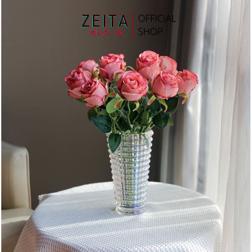 Jual Zeita - SILK ROSE Bunga mawar palsu/The simulation flower/harga ...