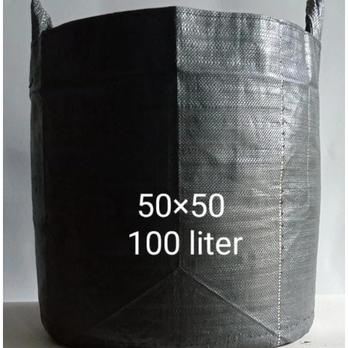 Jual Planter bag 100 liter hitam silinder ukuran 50x50 | Shopee Indonesia