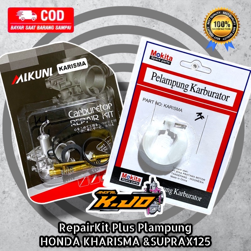 Jual Repair Kit Reparkit Plus Pelampung Karburator Kharisma Supra x 125 Karisma Supra 125 Karbu ...