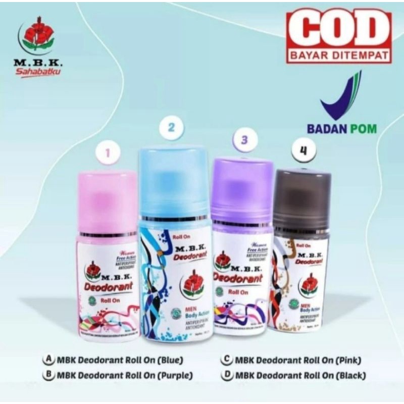 Jual BOSS MBK DEODORANT ROLL ON PRIA DAN WANITA 40 ML BPOM | Shopee Indonesia