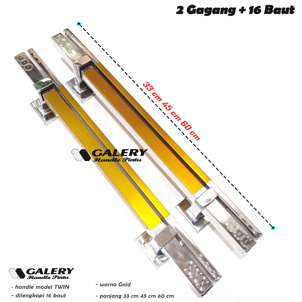 Jual pegangan pintu panjang 60 cm - gagang pintu aluminium - handle ...