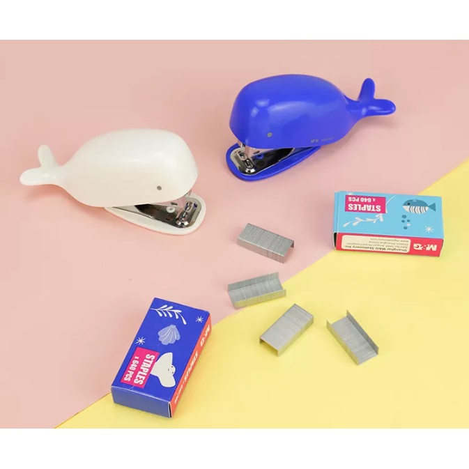 Jual M&G Stapler Mini Lucu Bentuk Paus Whale 24/6 Hekter Mini Paus ...