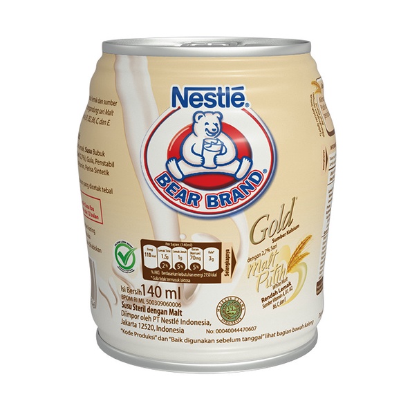 Jual Nestle Bear Brand White Malt / Susu Steril Dengan Malt 140 Ml | Shopee Indonesia