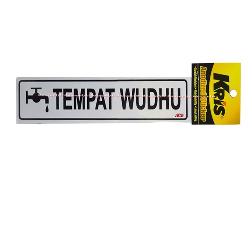 Jual Kris Stiker Tempat Wudhu Arahan Pemberitahuan Petunjuk Arah Tujuan ...