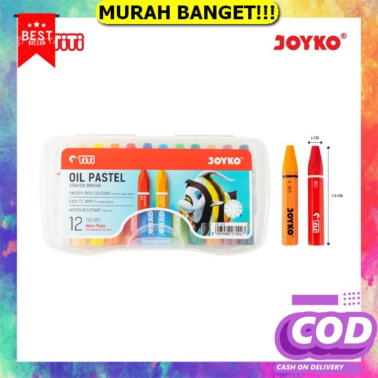Jual Crayon Pastel Mewarnai Anti Air 12Pcs 24Pcs Dan 36Pcs Crayon Clean ...