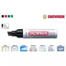 Jual SNOWMAN 500 Spidol Permanen Jumbo / Permanent Marker Besar merah ...