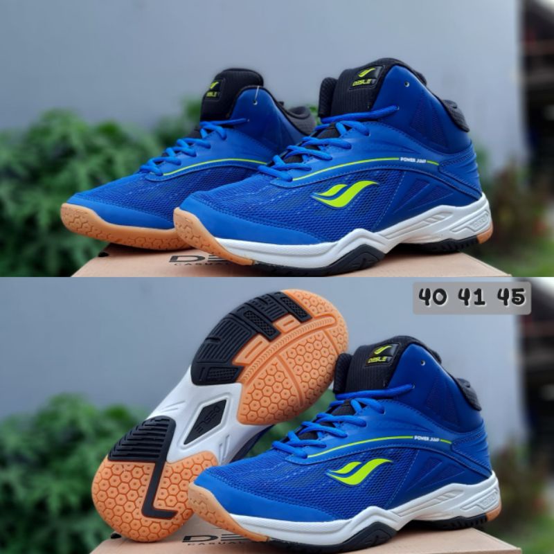 Jual Sepatu Badminton Pria Original Desle Biru Merah Sol Karet | Shopee ...