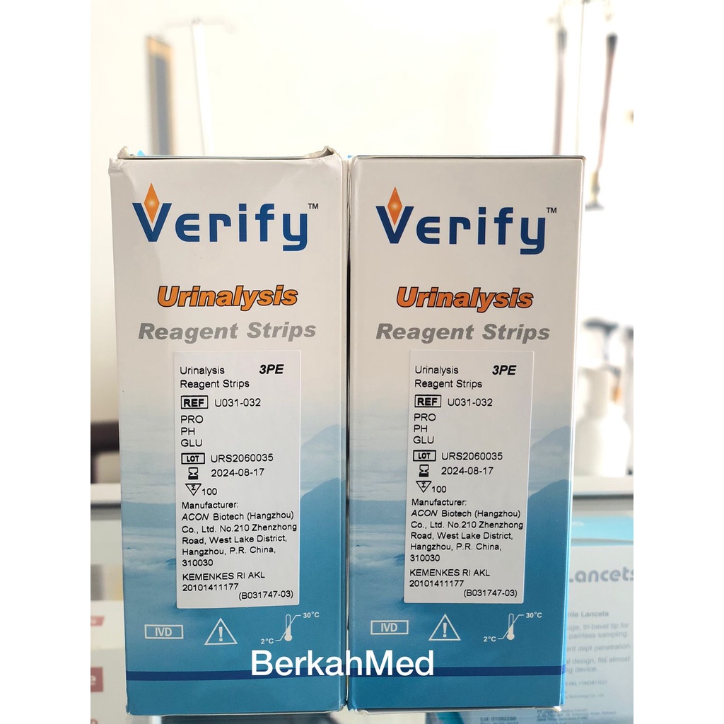 Jual Verify 3 Parameter Verify 10P 10 Parameter Urinalysis Reagent ...