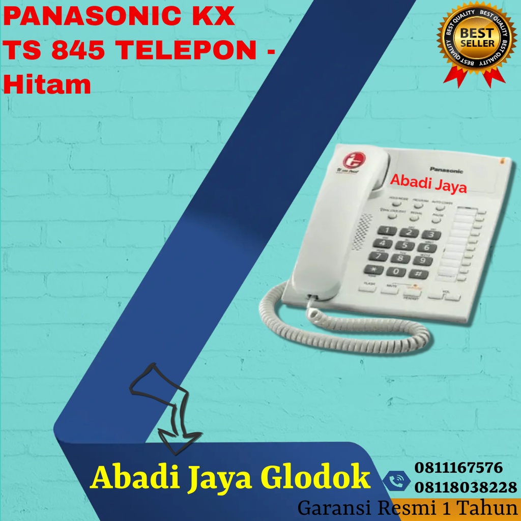 Jual PANASONIC KX TS 845 TELEPON HITAM | Shopee Indonesia
